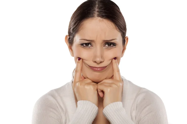 Forced smile Stock Photos, Royalty Free Forced smile Images ...