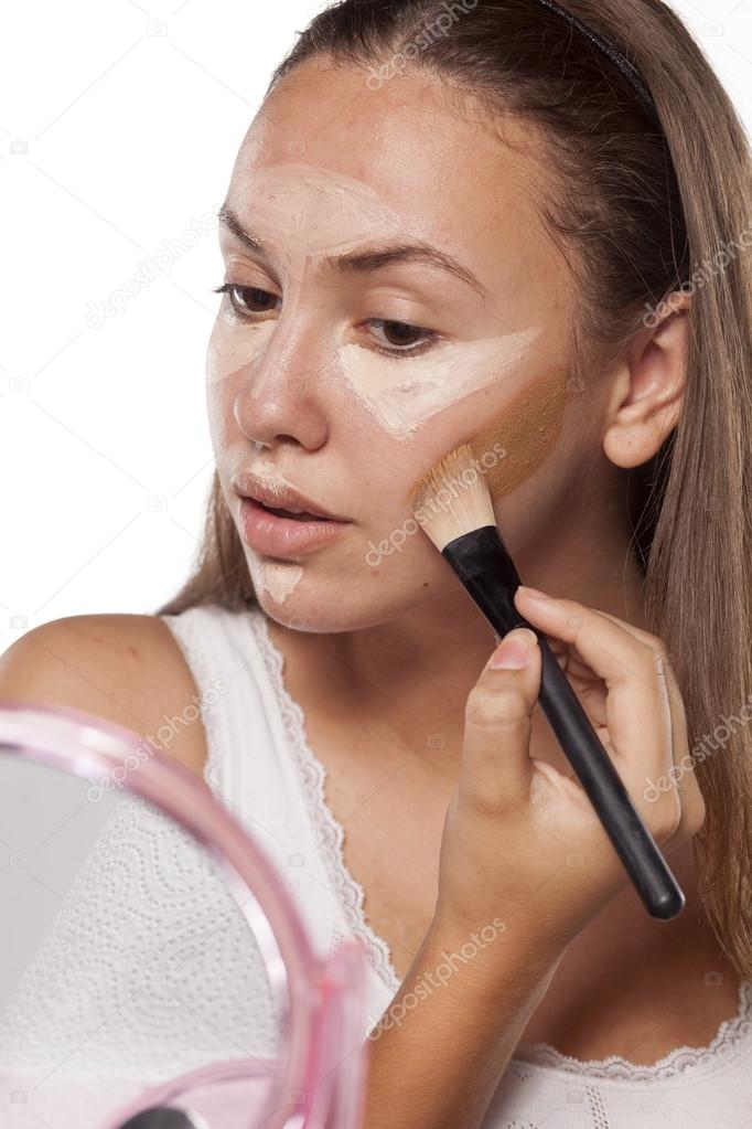 Woman shading her face — Stock Photo © VGeorgiev #93961108