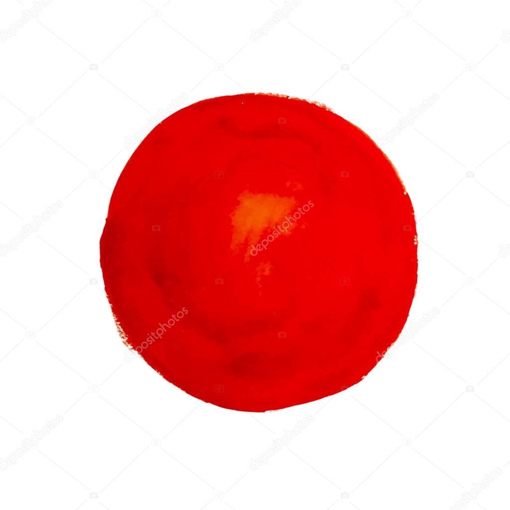 Red watercolor circle Stock Vector Image by ©Likka #72568969