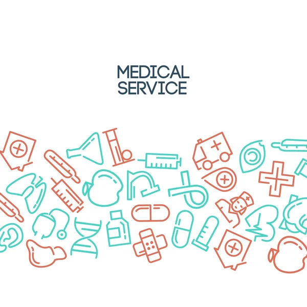 Medical service background — Stock Vector © vextok #123600270