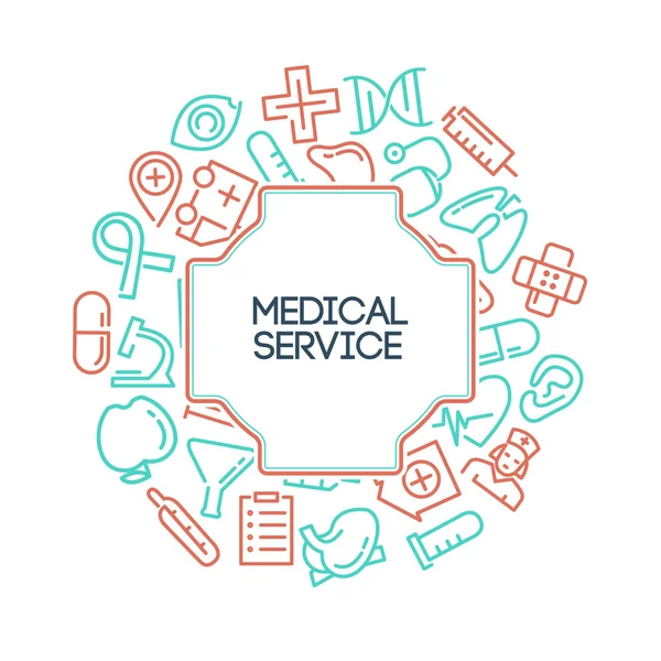 Medical service background — Stock Vector © vextok #123600270