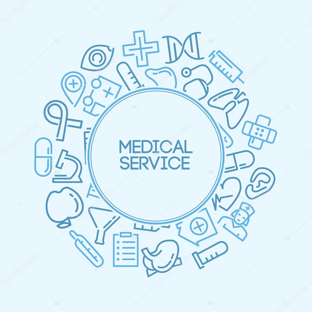 Medical service background Stock Vector Image by ©vextok #123452874