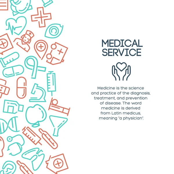 Medical service background — Stock Vector © vextok #123600270