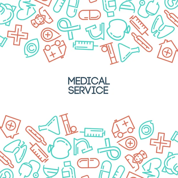 Medical service background — Stock Vector © vextok #123611676