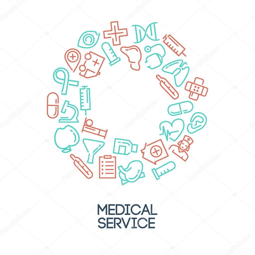 Medical service background — Stock Vector © vextok #123611676