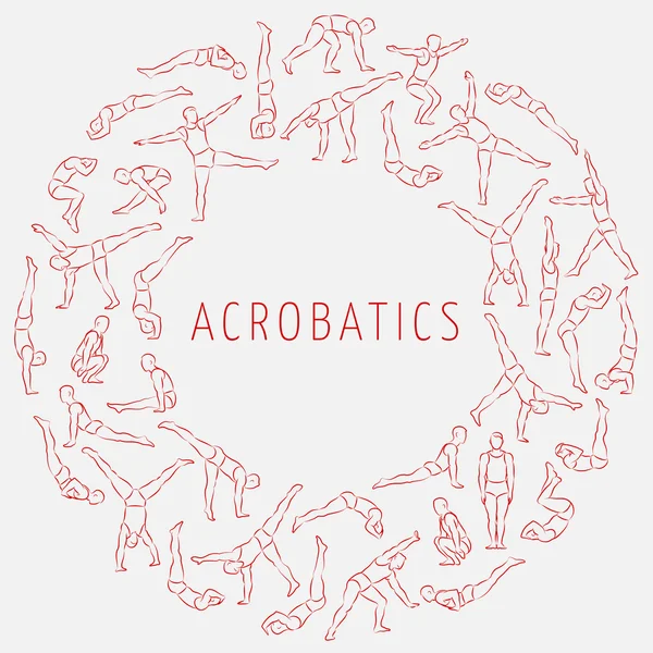 Elementos acrobáticos Vector Art Stock Images | Depositphotos