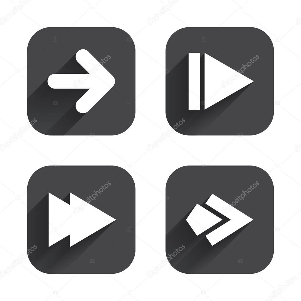 Arrow icons. Next navigation signs Stock Vector Image by ©Blankstock ...