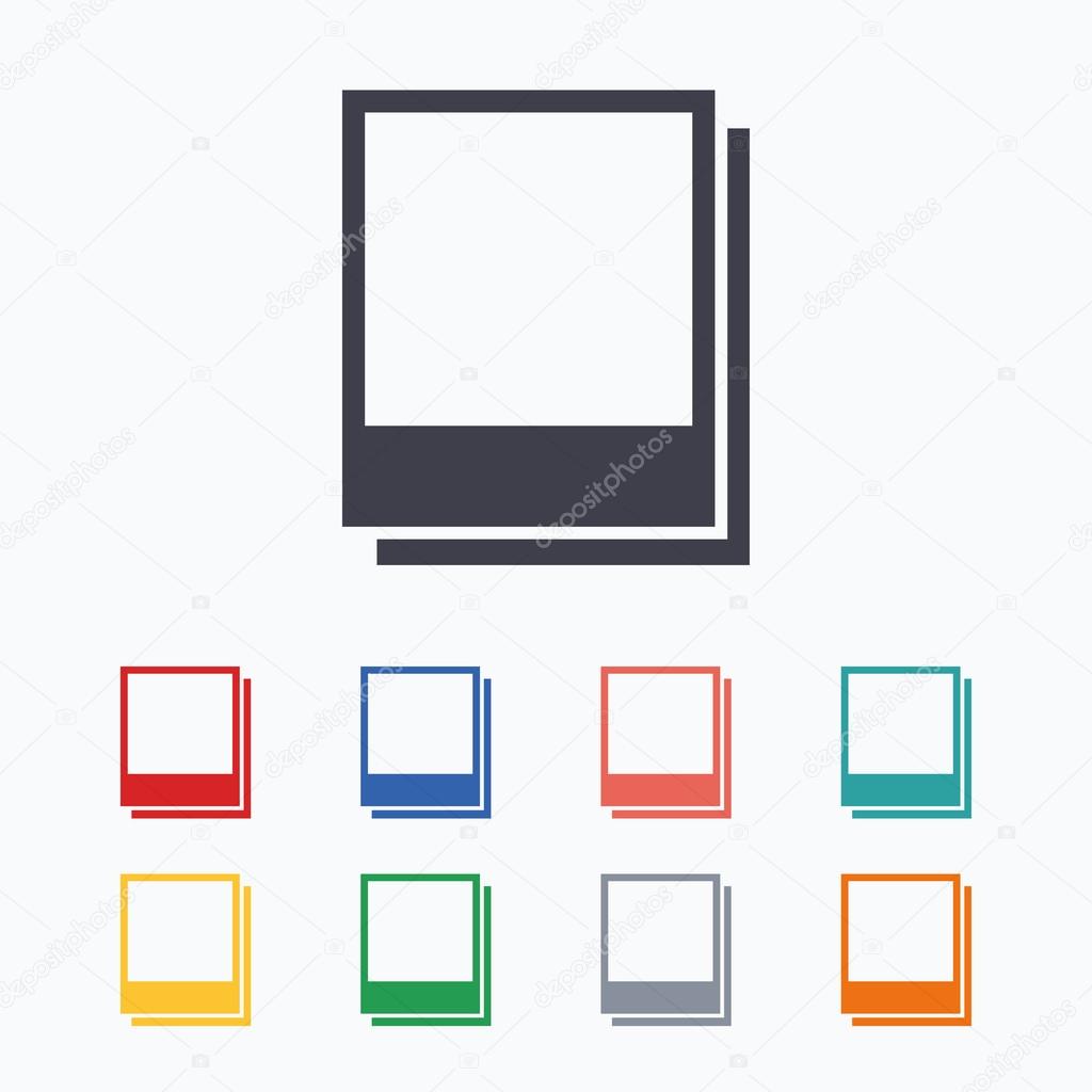Photo frames template icons Stock Vector Image by ©Blankstock #102689632