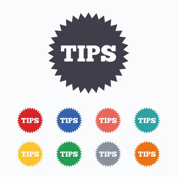 Tips sign icon Stock Vector by ©Blankstock 133426172