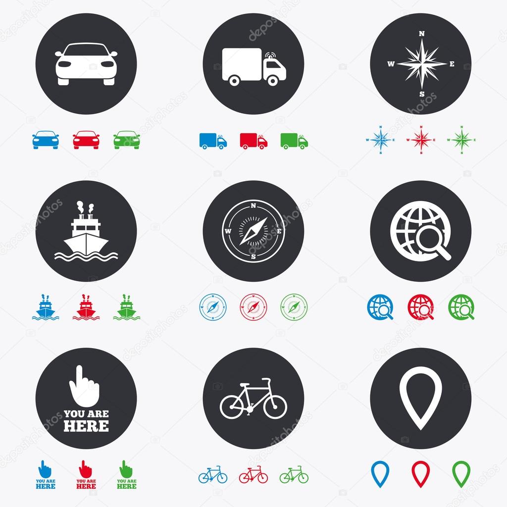 Navigation, gps icons. Stock Vector Image by ©Blankstock #102695704