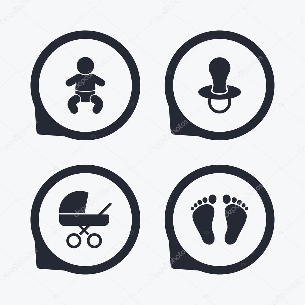 Baby infants icons. Stock Vector by ©Blankstock 102698298