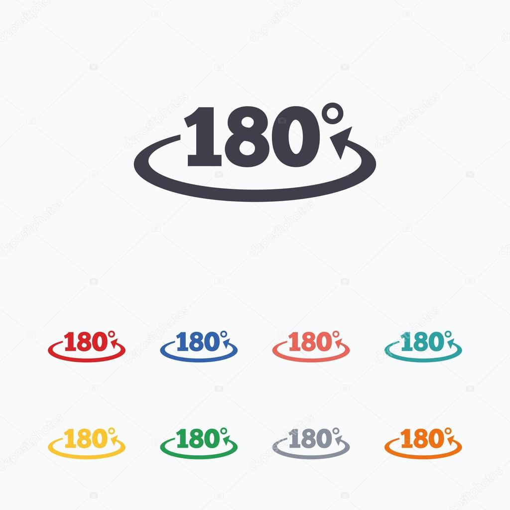 Ángulo 180 grados signos vector, gráfico vectorial © Blankstock imagen ...