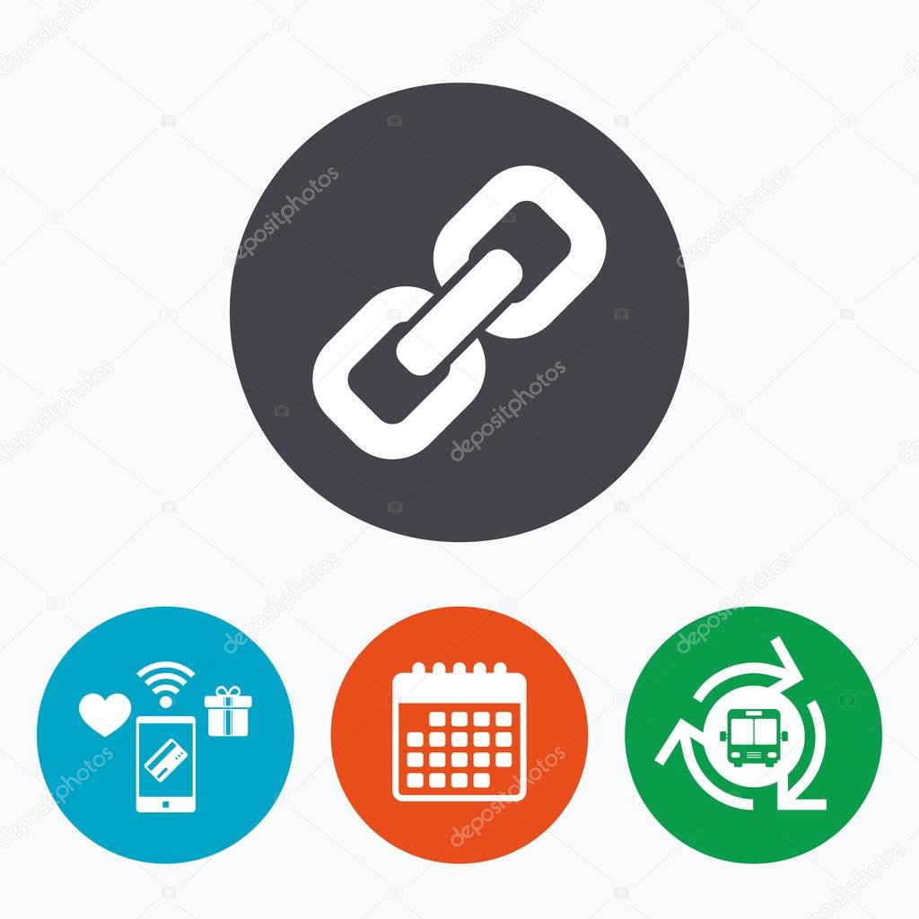 Link sign icon. Stock Vector by ©Blankstock 105615382
