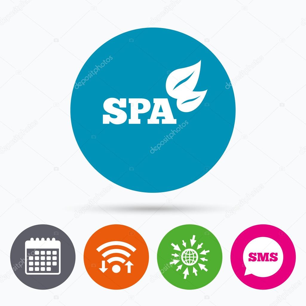 Spa sign icon. Stock Vector by ©Blankstock 105624452