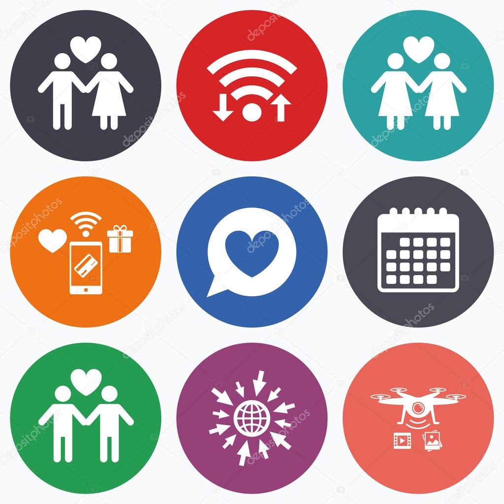 Couple love icon. Stock Vector Image by ©Blankstock #106997732