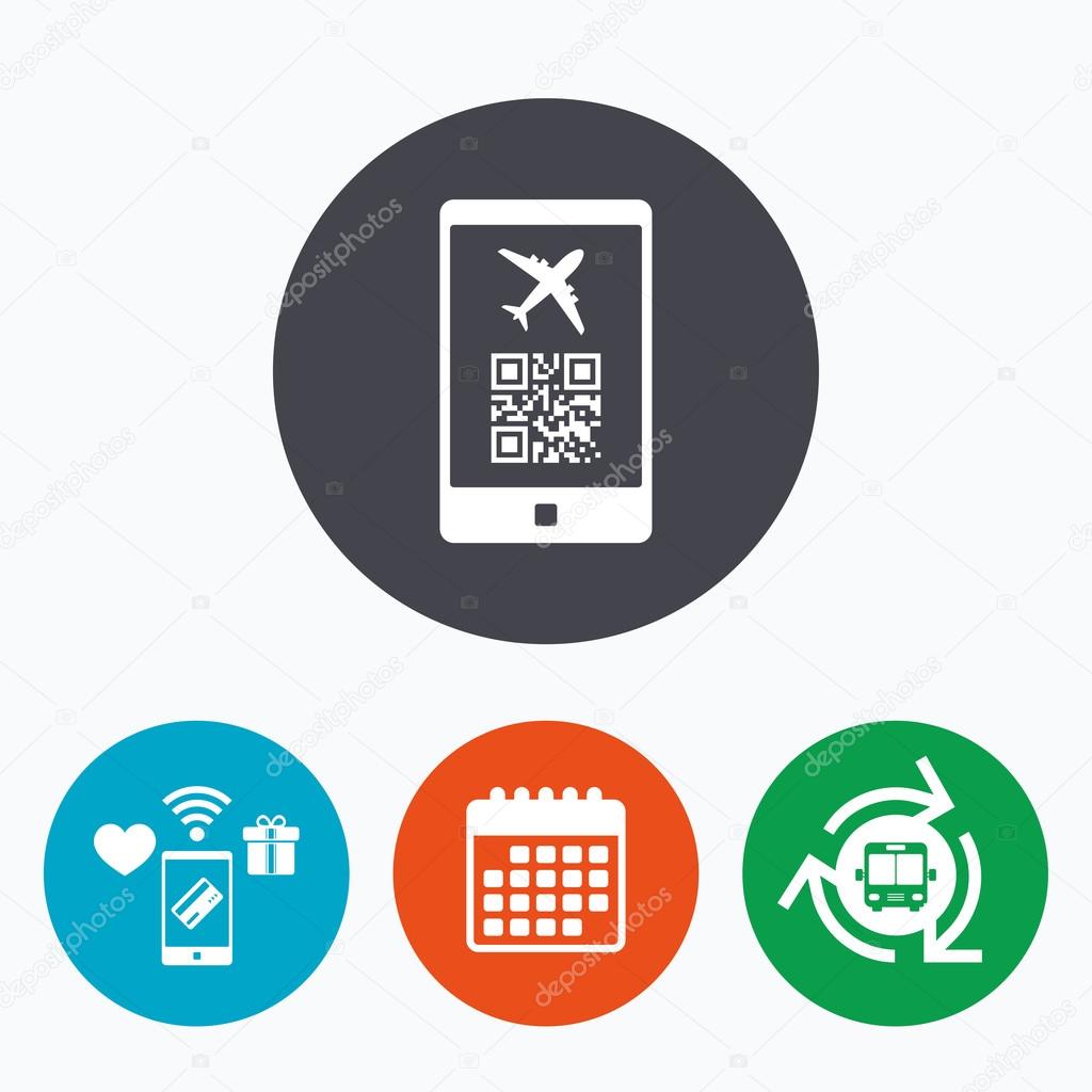 Tarjeta de embarque signo de vuelo icono. 2024