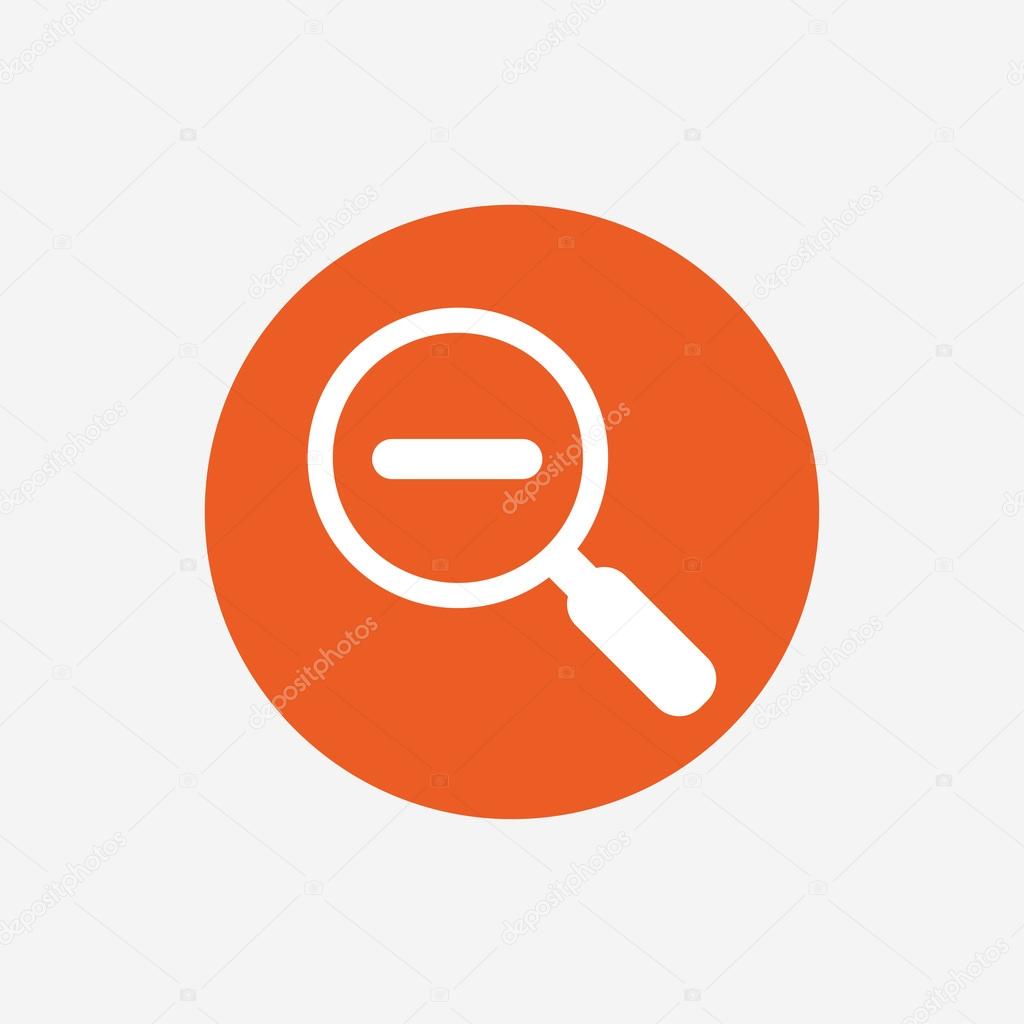 Magnifier glass sign icon. Stock Vector Image by ©Blankstock #109261658