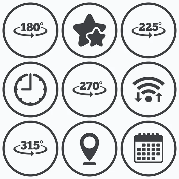 Angle degrees icons. Stock Vector Image by ©Blankstock #103876186