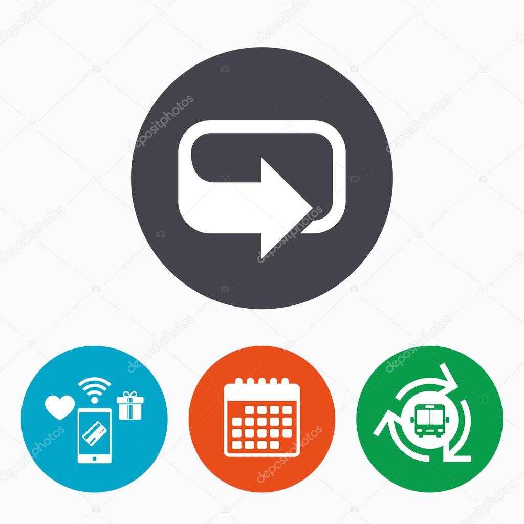 Icono de rotación. Repite el símbolo. Actualizar signo . Vector de ...