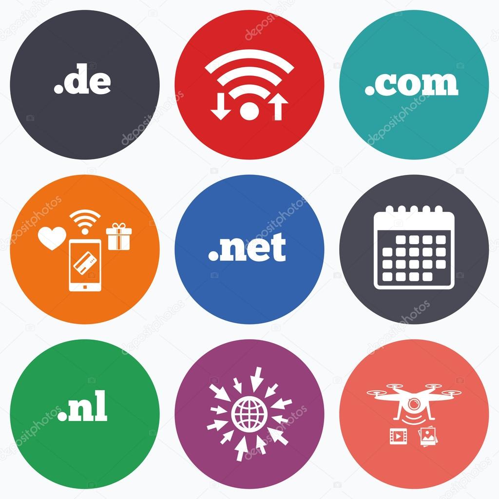 Top-level domains signs. Stock Vector Image by ©Blankstock #109286604