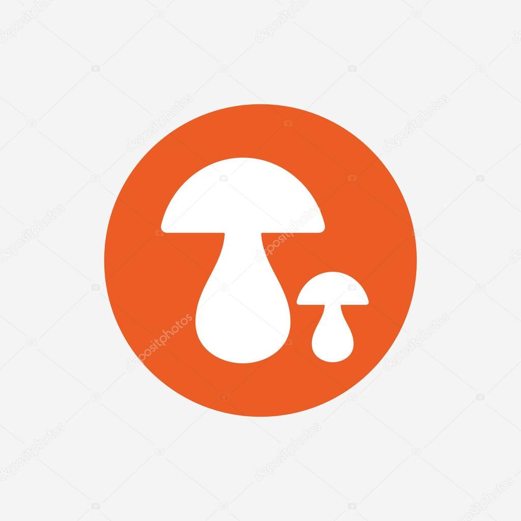 Mushroom sign icon. Stock Vector Image by ©Blankstock #109296322