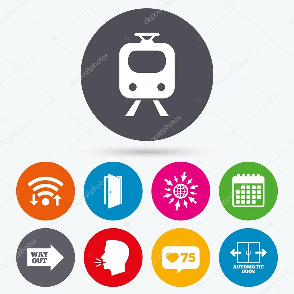 Tren icono ferroviario . Vector de stock #111421846 de ©Blankstock