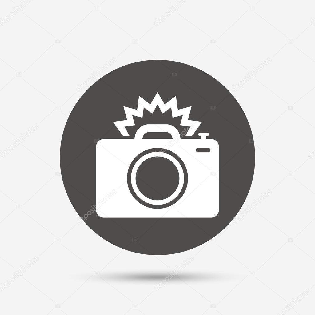 Photo camera sign icon. Stock Vector by ©Blankstock 112411692
