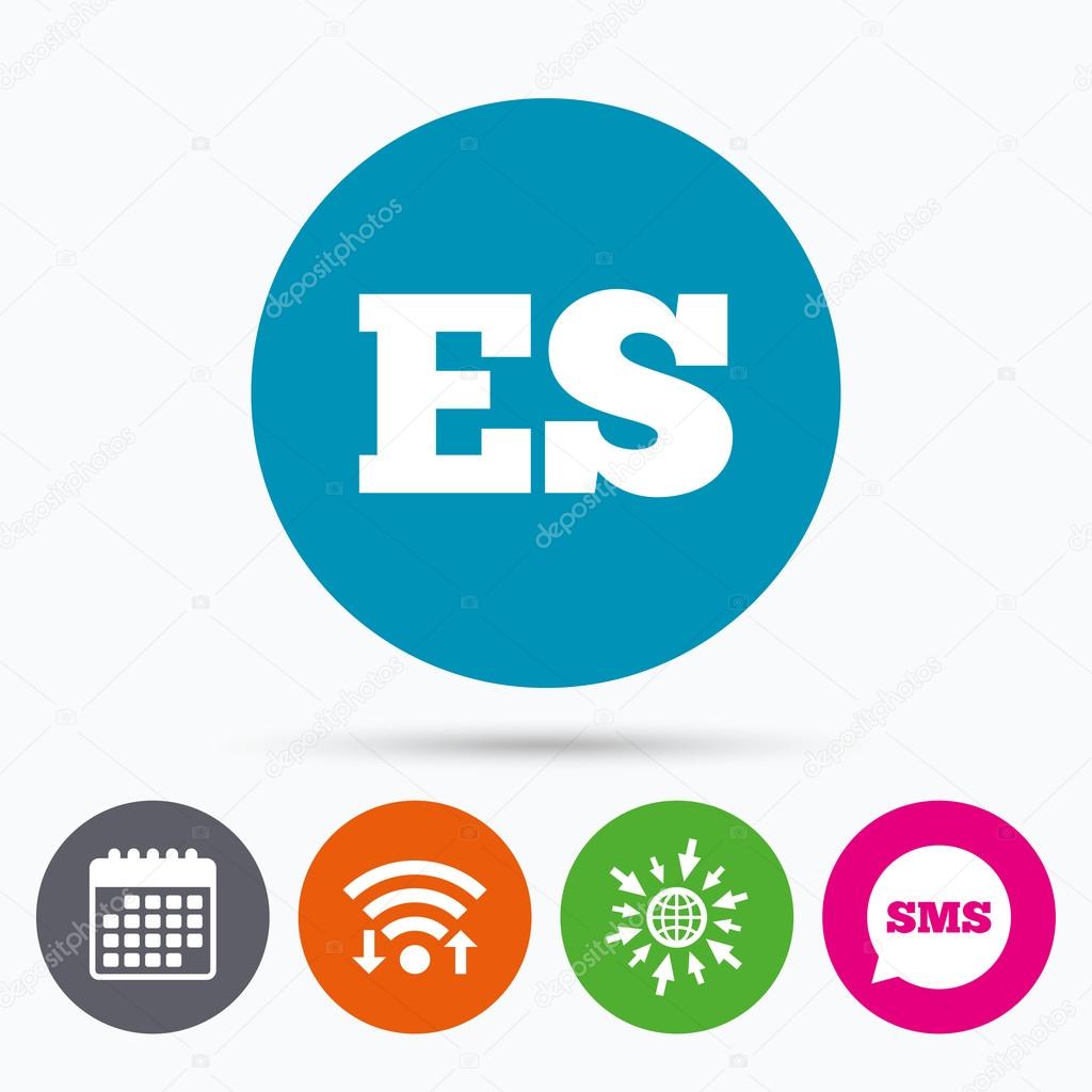 Spanish language sign icon. Stock Vector Image by ©Blankstock #112420918