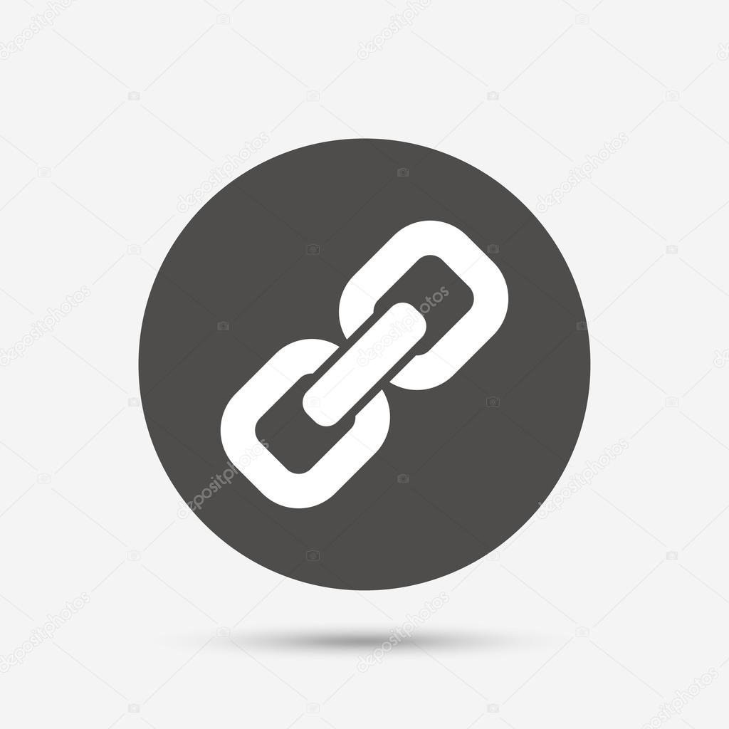 Link sign icon. Stock Vector Image by ©Blankstock #112422384