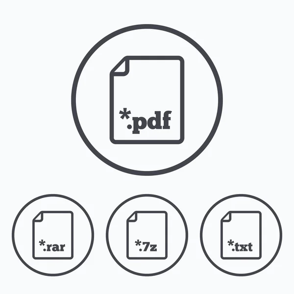 Document signs. File extensions symbols. Stock Vector by ©Blankstock ...