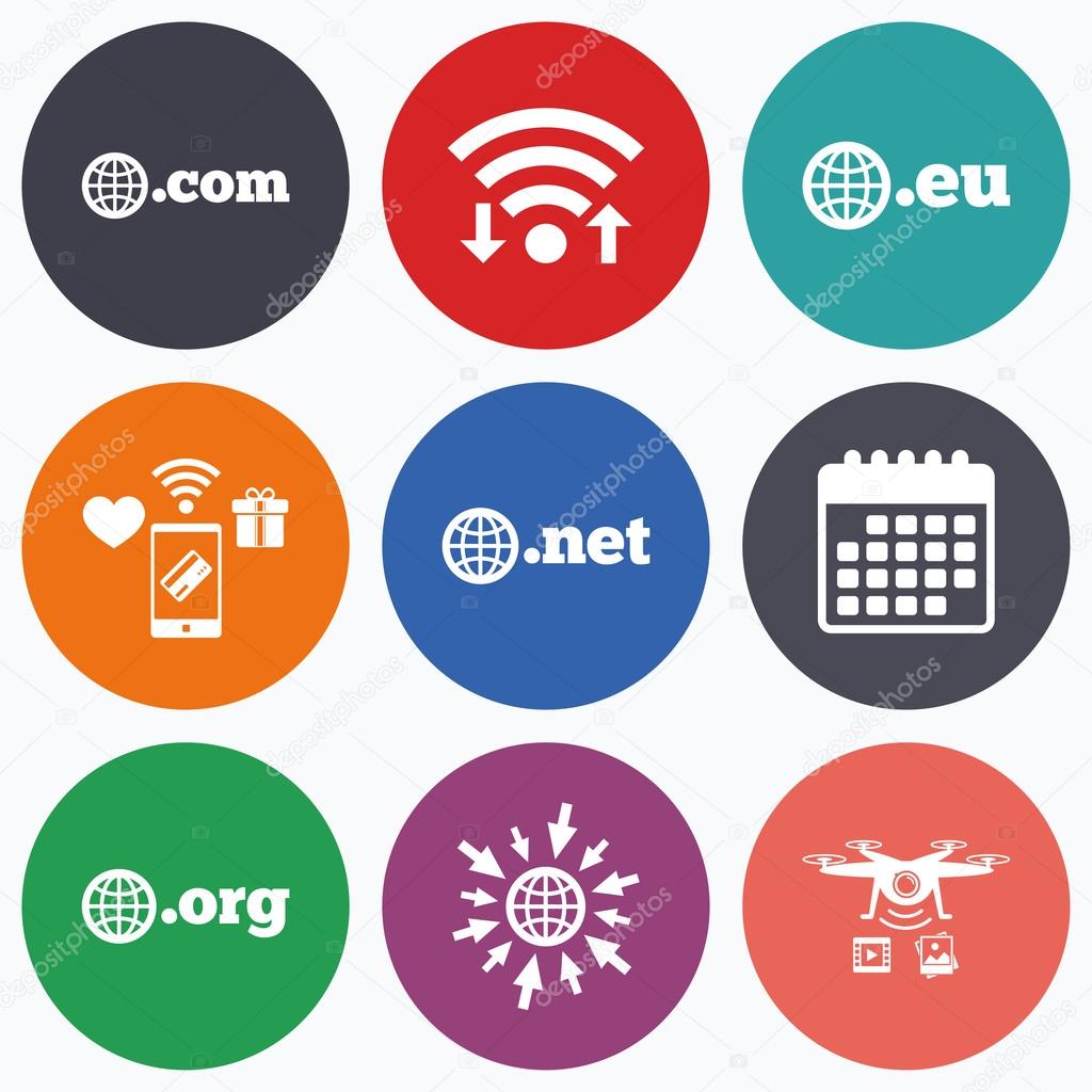 Top-level domains signs. Stock Vector Image by ©Blankstock #113595822