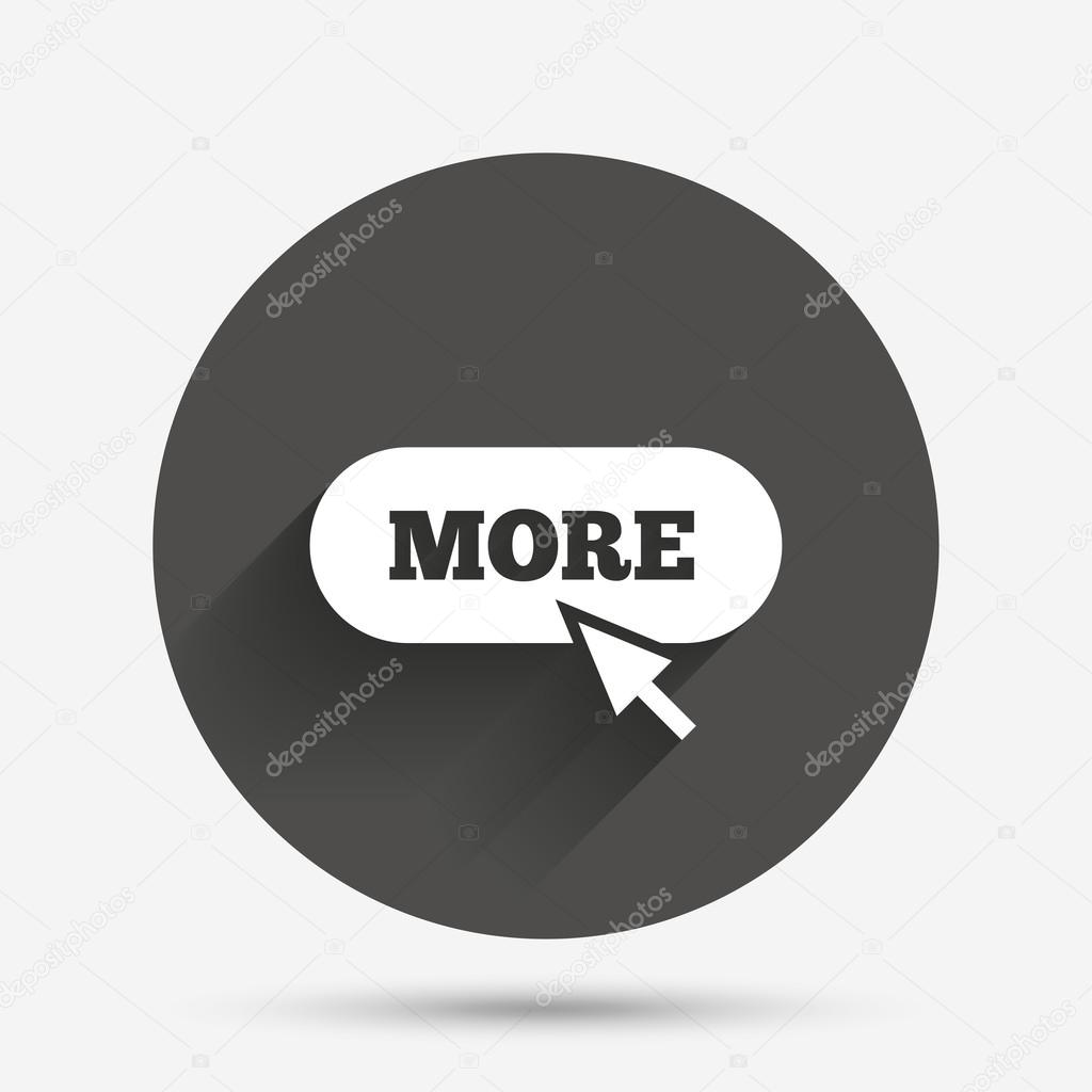 More with cursor pointer icon. Stock Vector by ©Blankstock 114869288