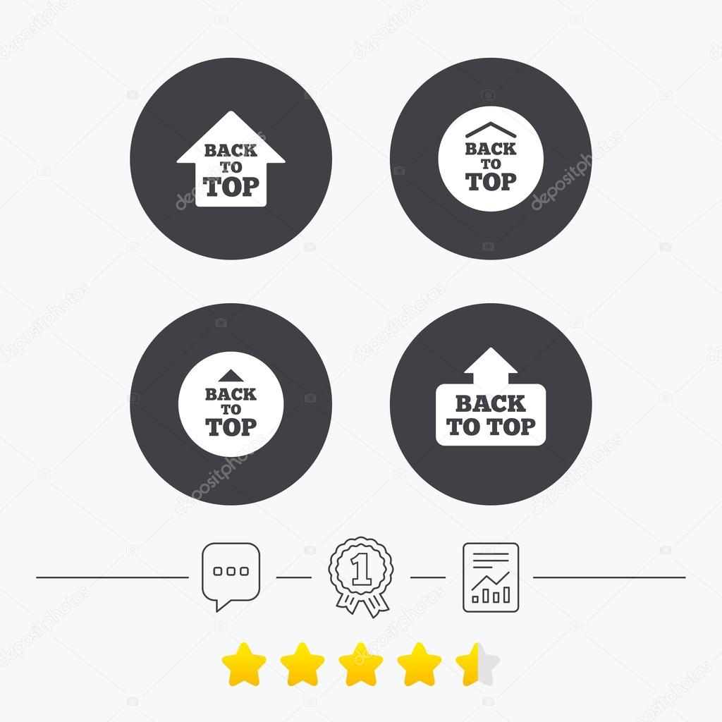 Back to top signs. Stock Vector Image by ©Blankstock #116540194