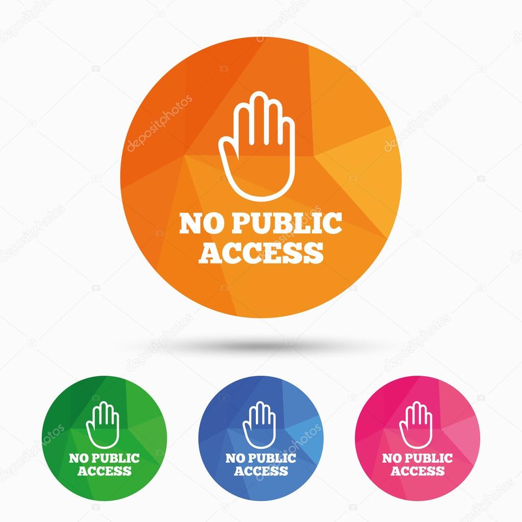 No public access sign Stock Vector Image by ©Blankstock #116540530