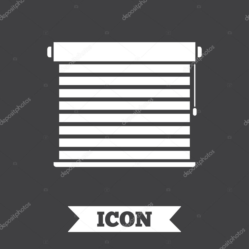 Louvers sign icon. Window blinds or jalousie. Stock Vector by ...