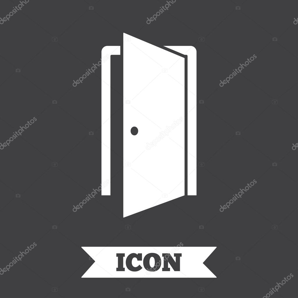Door sign icon. Stock Vector Image by ©Blankstock #117402568