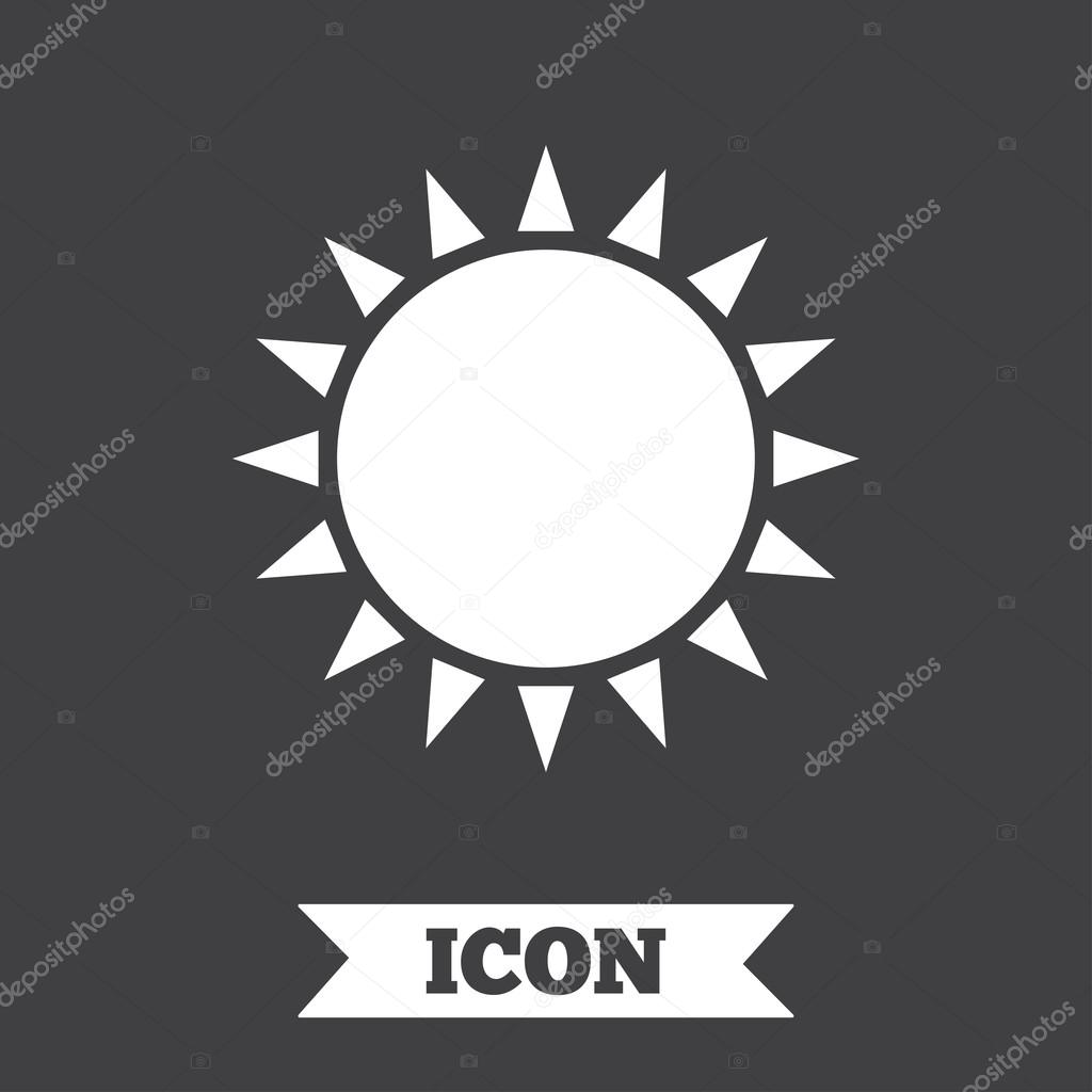 Sun icon. Sunlight summer symbol. Stock Vector by ©Blankstock 117417128