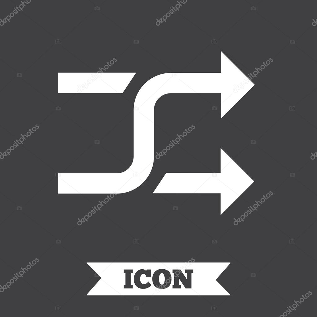 Shuffle sign icon. Random symbol. Stock Vector by ©Blankstock 117419902