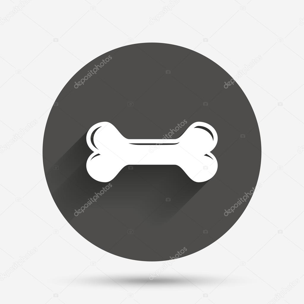 Dog bone sign icon. Stock Vector by ©Blankstock 117420420