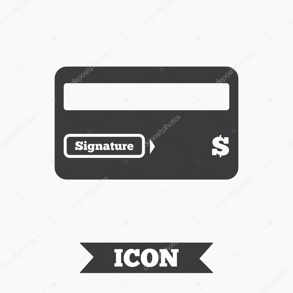 Credit card sign icon. Stock Vector by ©Blankstock 117983142