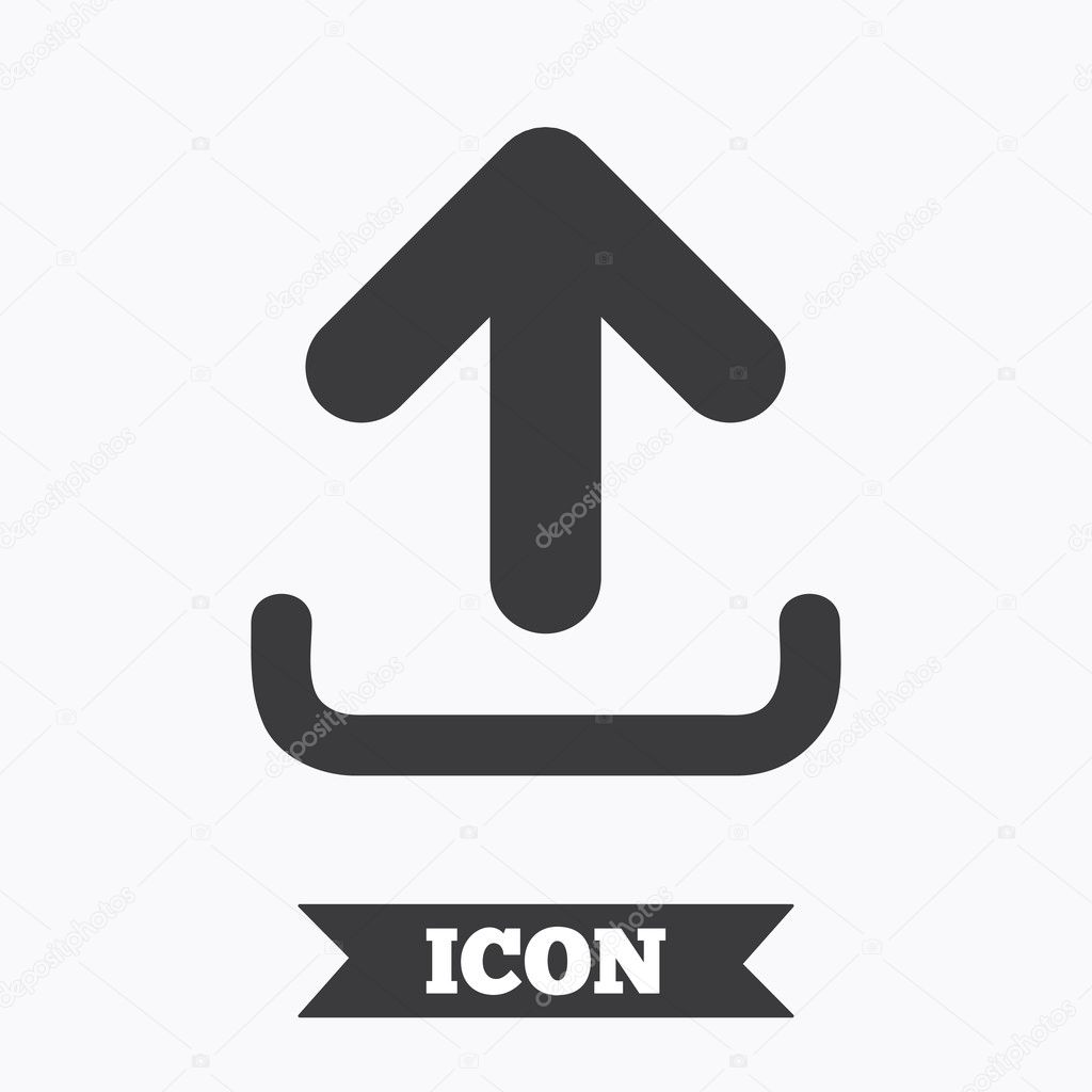 Upload sign icon. Upload button. Stock Vector by ©Blankstock 117985820