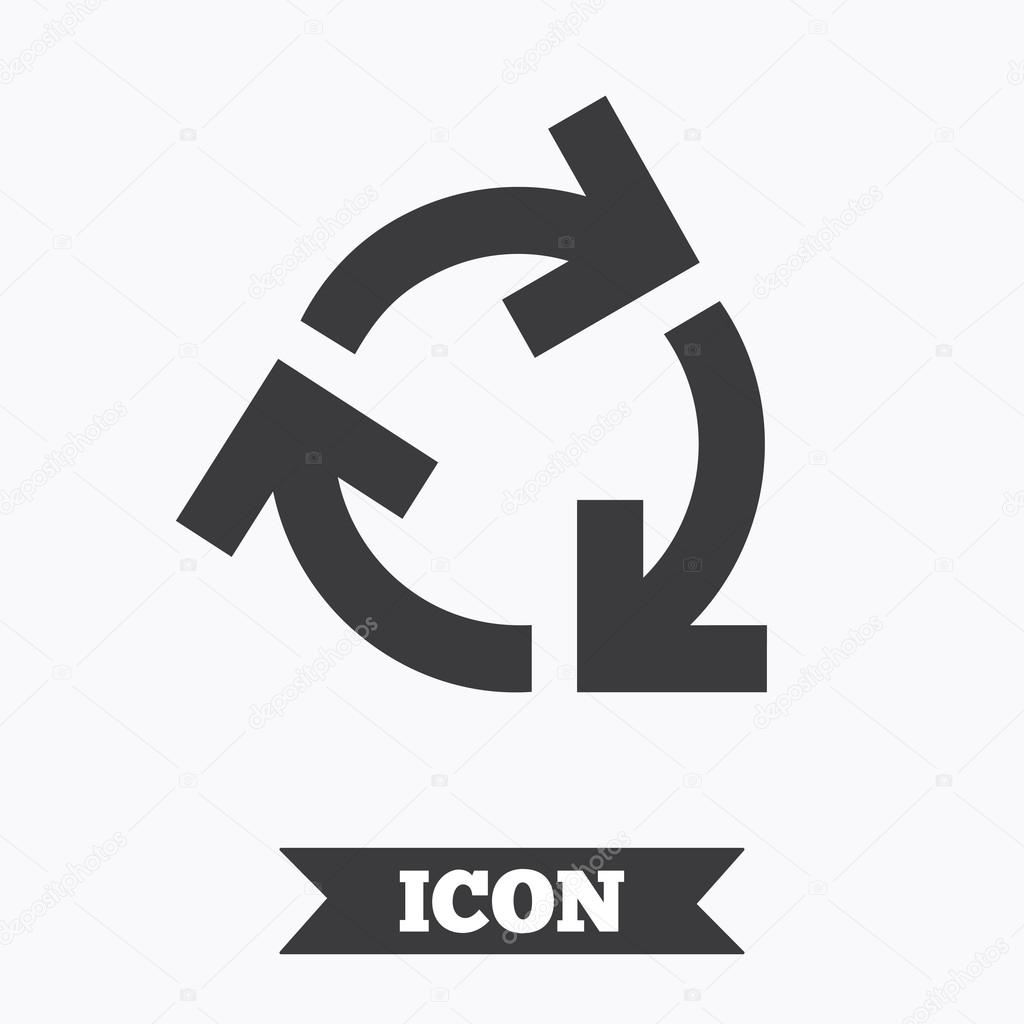 Icono de signo de reciclaje. Reutilizar o reducir símbolo . Vector de ...