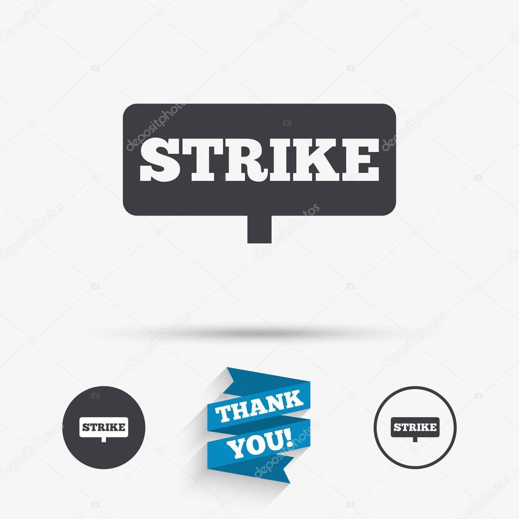 Strike sign icon. Stock Vector Image by ©Blankstock #120157312