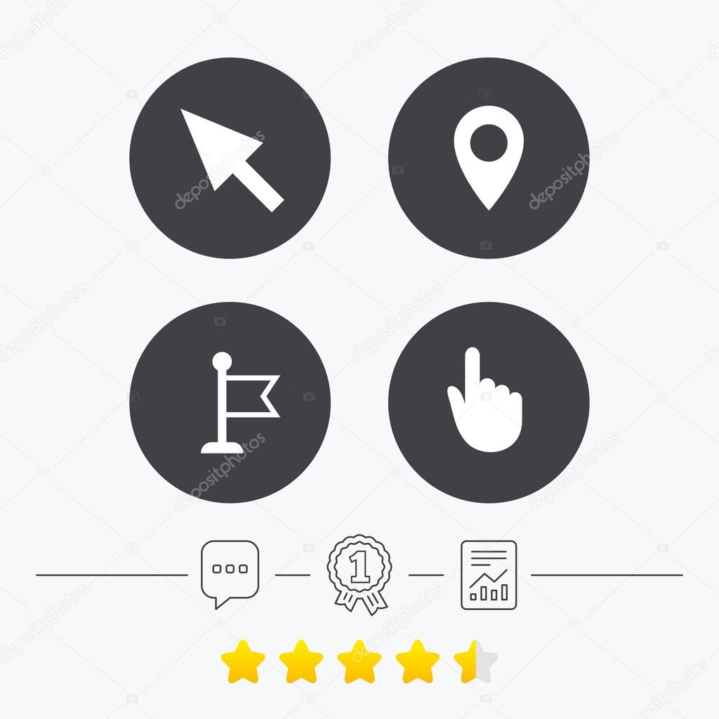 Iconos del cursor del ratón Vector de stock por ©Blankstock 120167690