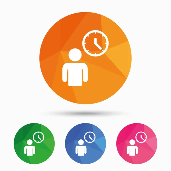 Person waiting sign icons Stock Vector Image by ©Blankstock #102708152