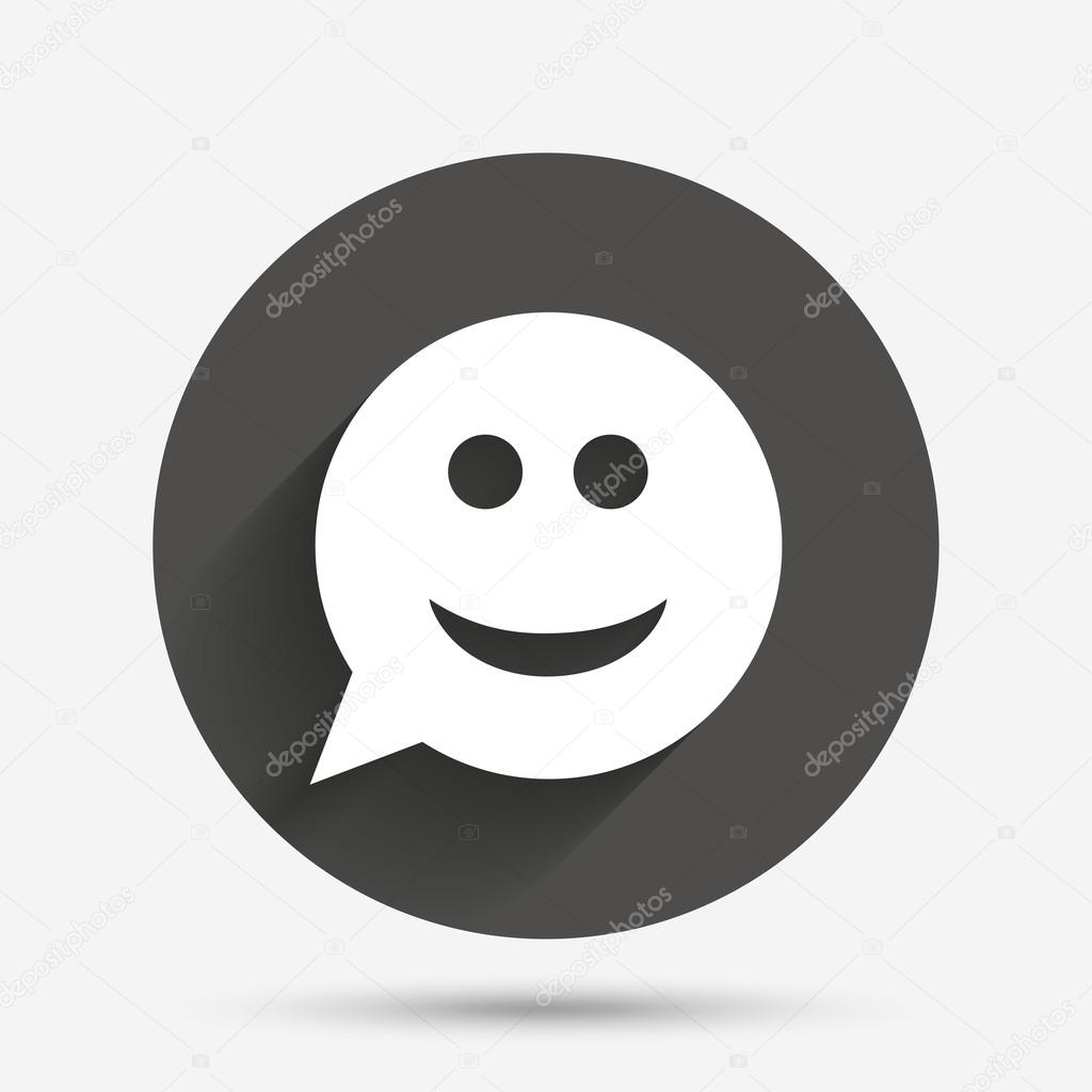 Smile face sign icon. Smiley symbol. Stock Vector Image by ©Blankstock ...