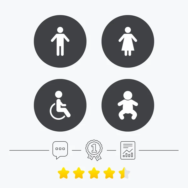 WC toilet icons Stock Vector Image by ©Blankstock #121311078