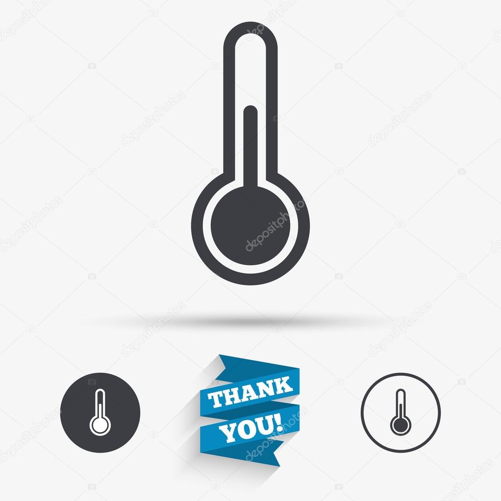 Thermometer sign icon. Temperature symbol. Stock Vector by ©Blankstock ...