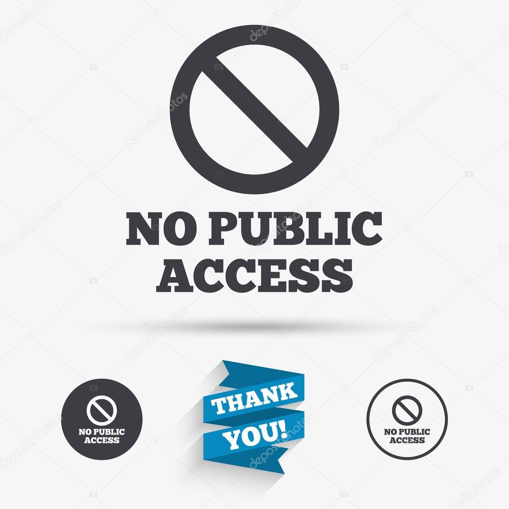 No public access sign Stock Vector by ©Blankstock 121293860