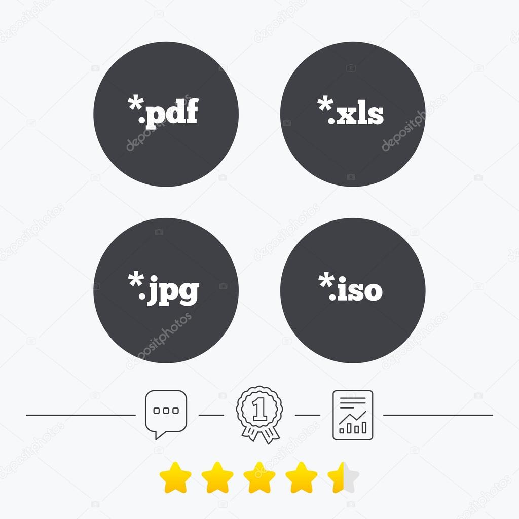 Document signs. File extensions symbols. Stock Vector by ©Blankstock ...